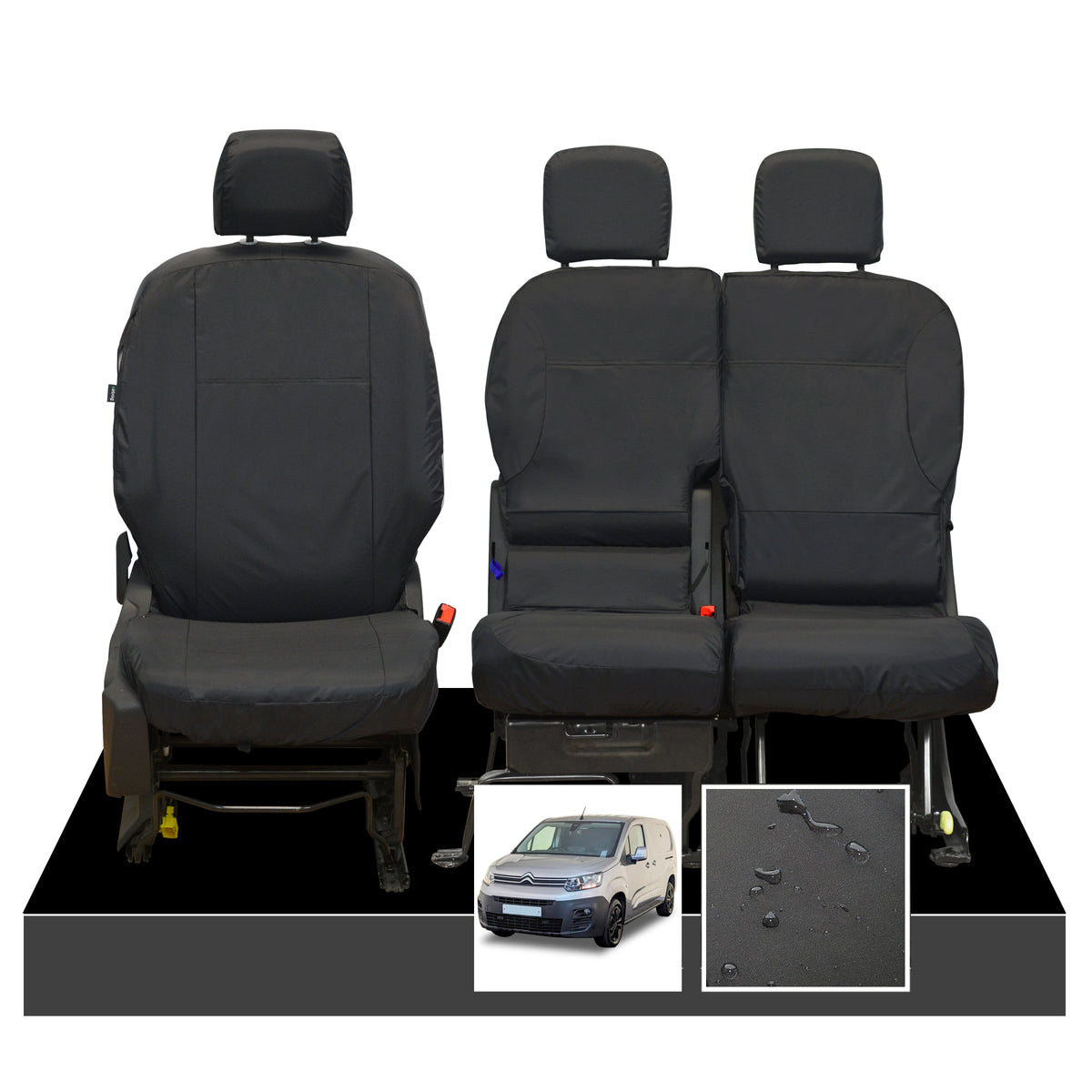 Citroen Berlingo MK3 Front Inka Fully Tailored Set Waterproof Seat Cov ...