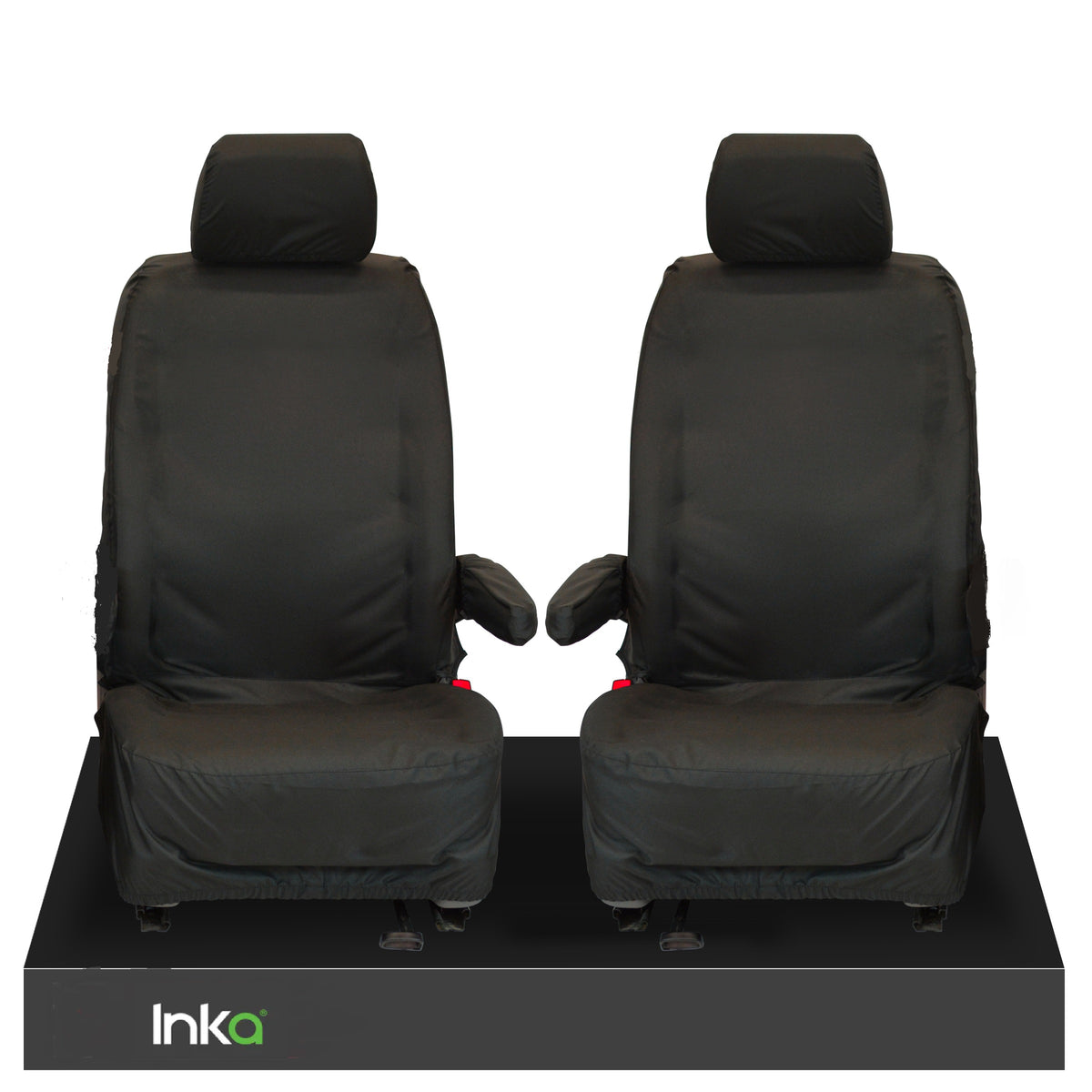 Fiat Fiorino Front 1+1 Set INKA Tailored Waterproof Seat Cover Black M ...