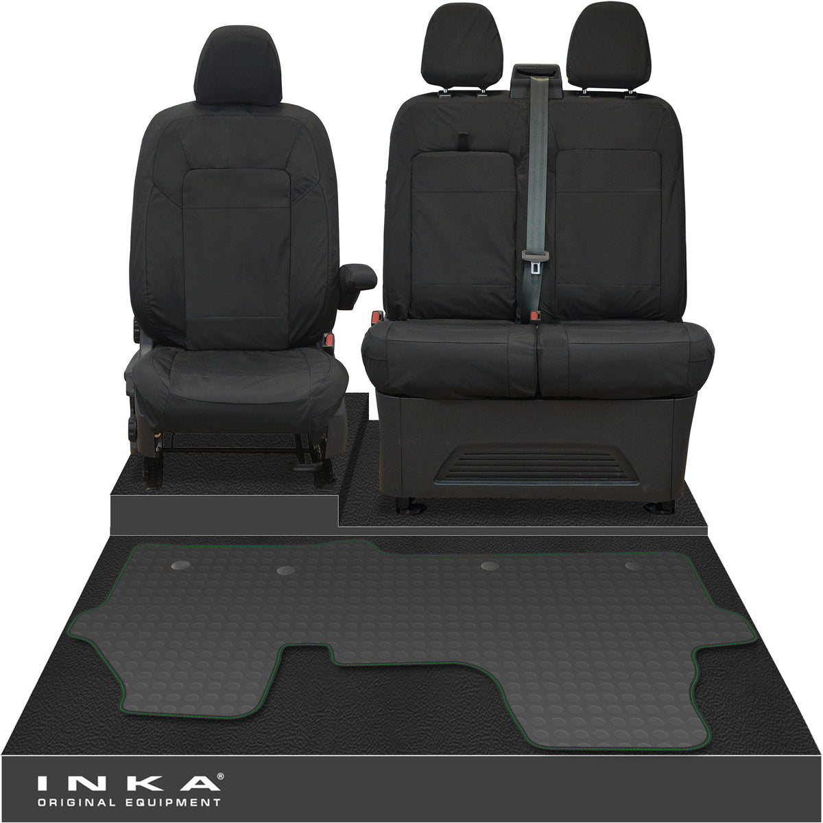 The All New Ford Transit Custom Front 1+2 Tailored Waterproof Seat Cov ...
