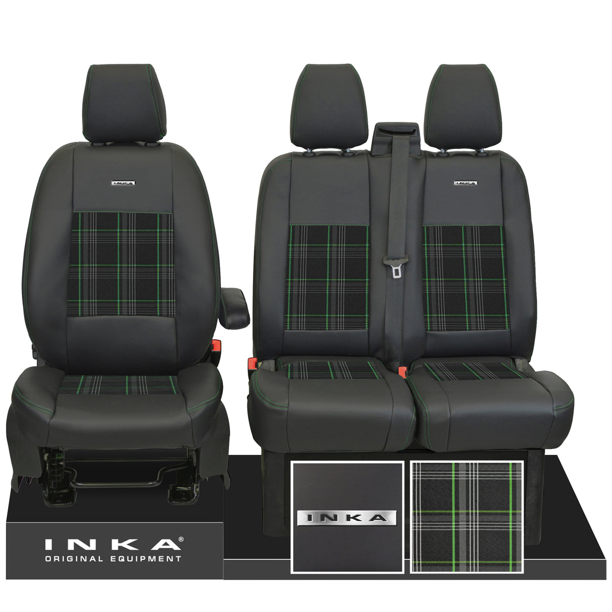 Ford Transit Custom 2012-2023 – Inka Steel Badge Front 1+2 Tailored Le ...