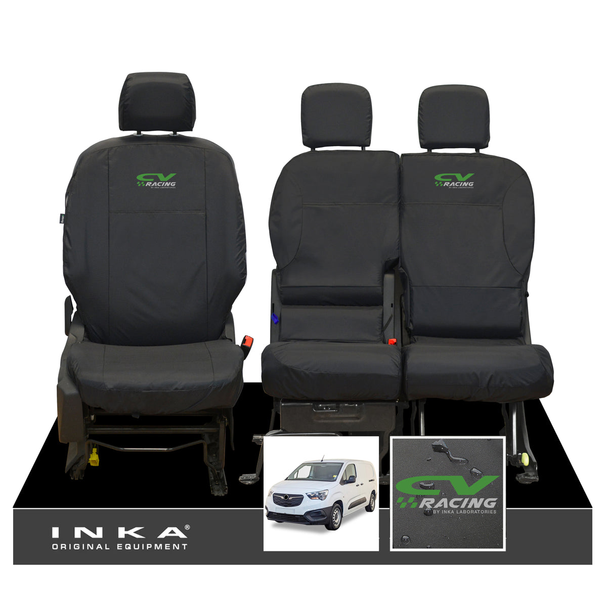Vauxhall Opel Combo INKA Front 1+2 Set Tailored Waterproof Seat Covers