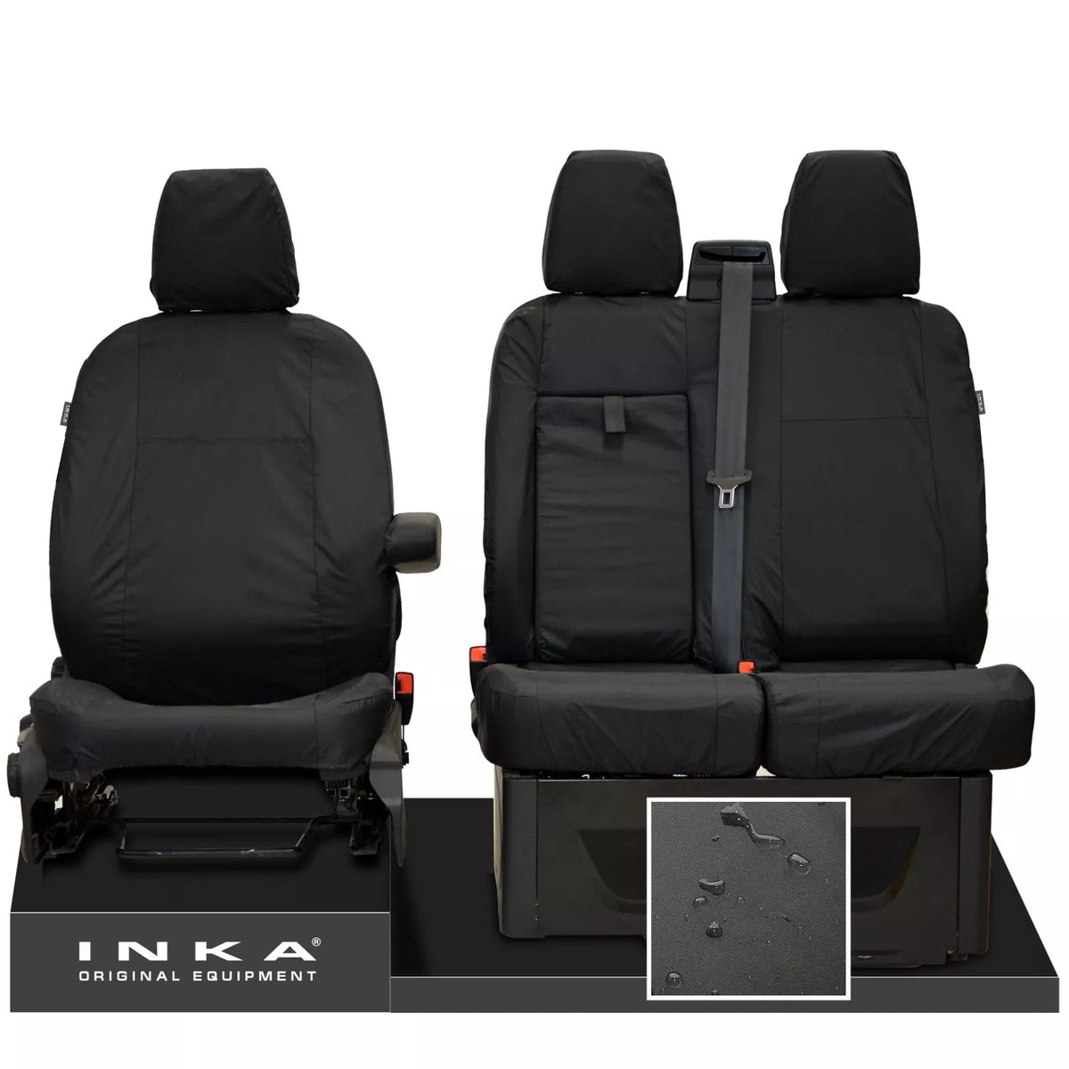 Ford Transit Custom INKA Front 1+2 Tailored Waterproof Seat Covers Set ...
